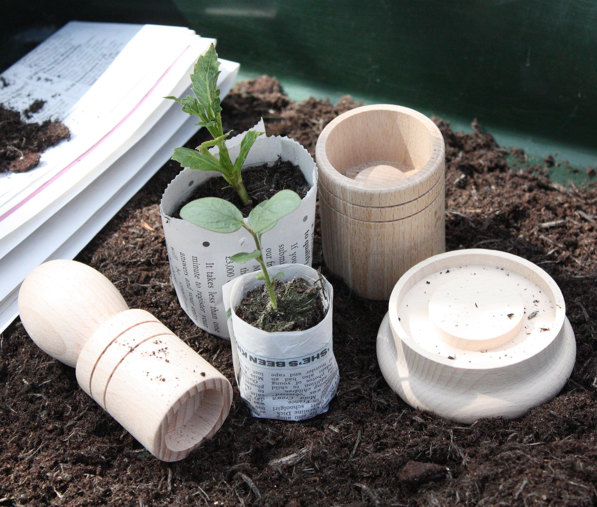 PAPER POTTER - MAKE YOUR OWN POTS FROM NEWSPAPER : Amazon.co.uk: Garden