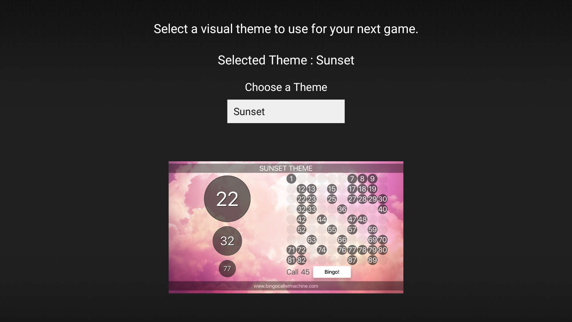 Aplicación Bingo Caller Machine en Amazon Appstore