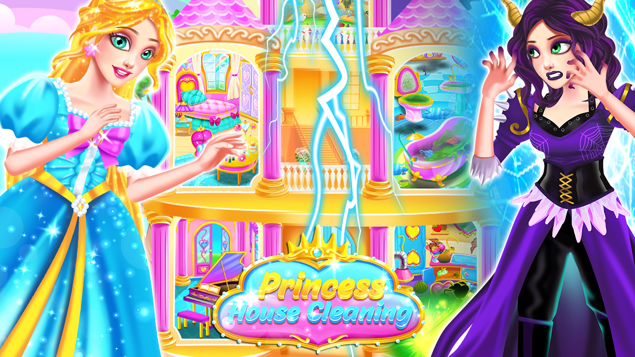 Princess Castle House Cleanup - Princess Cleaning Games for Girls - App ...