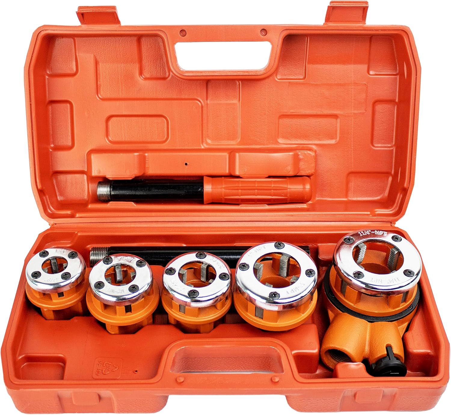 HFS(R Ratchet Pipe Threader Kit Ratcheting Pipe Threading Tool Set ...