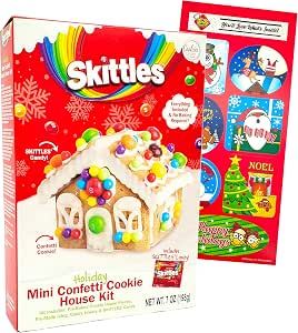 Amazon.com: Mini Premade Skittle Fruity Candy Holiday Confetti Cookie ...
