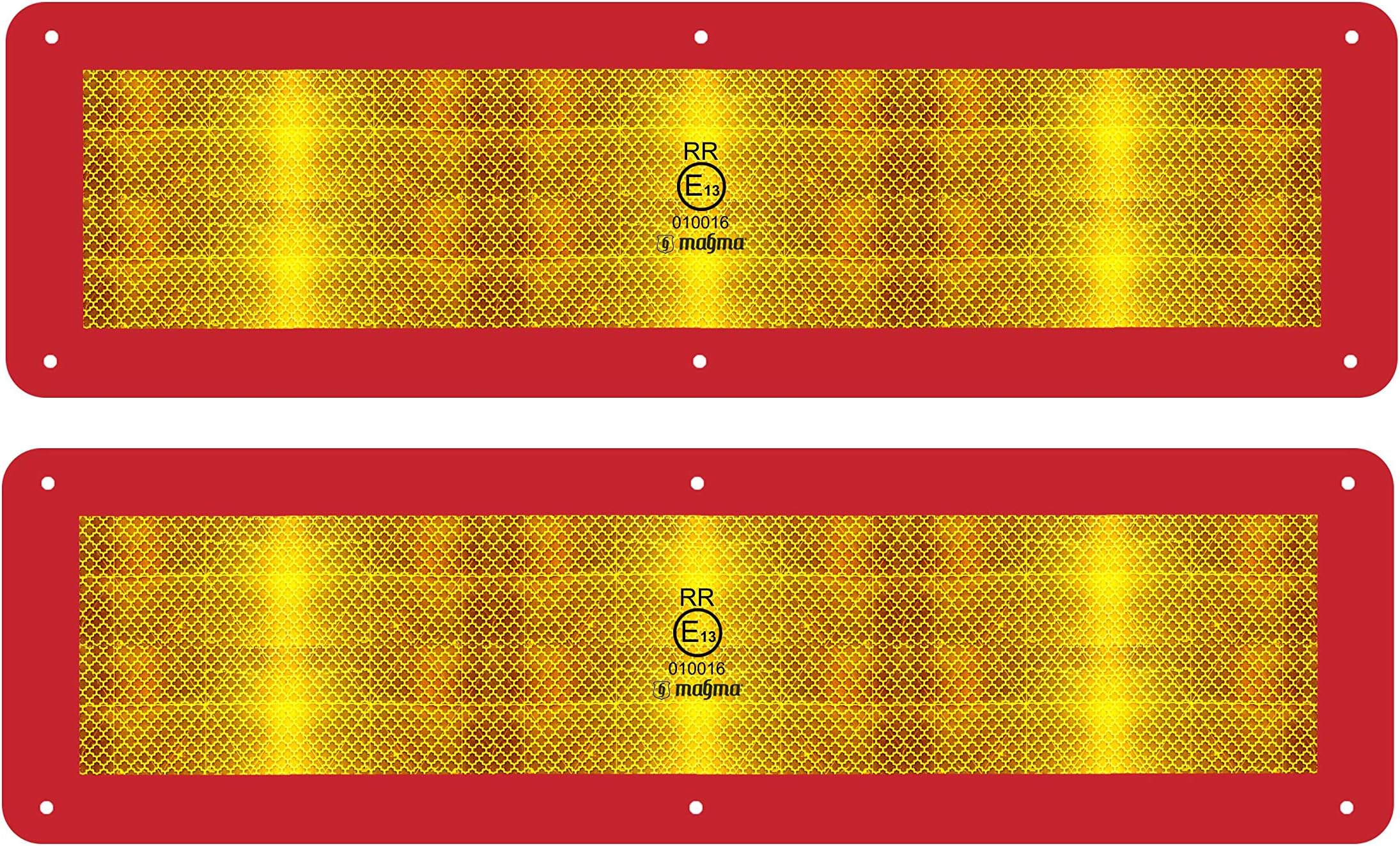 MAGMA 2 ECE70 Reflektierende Aufkleber für lange Fahrzeuge ECE 70 12 m ...
