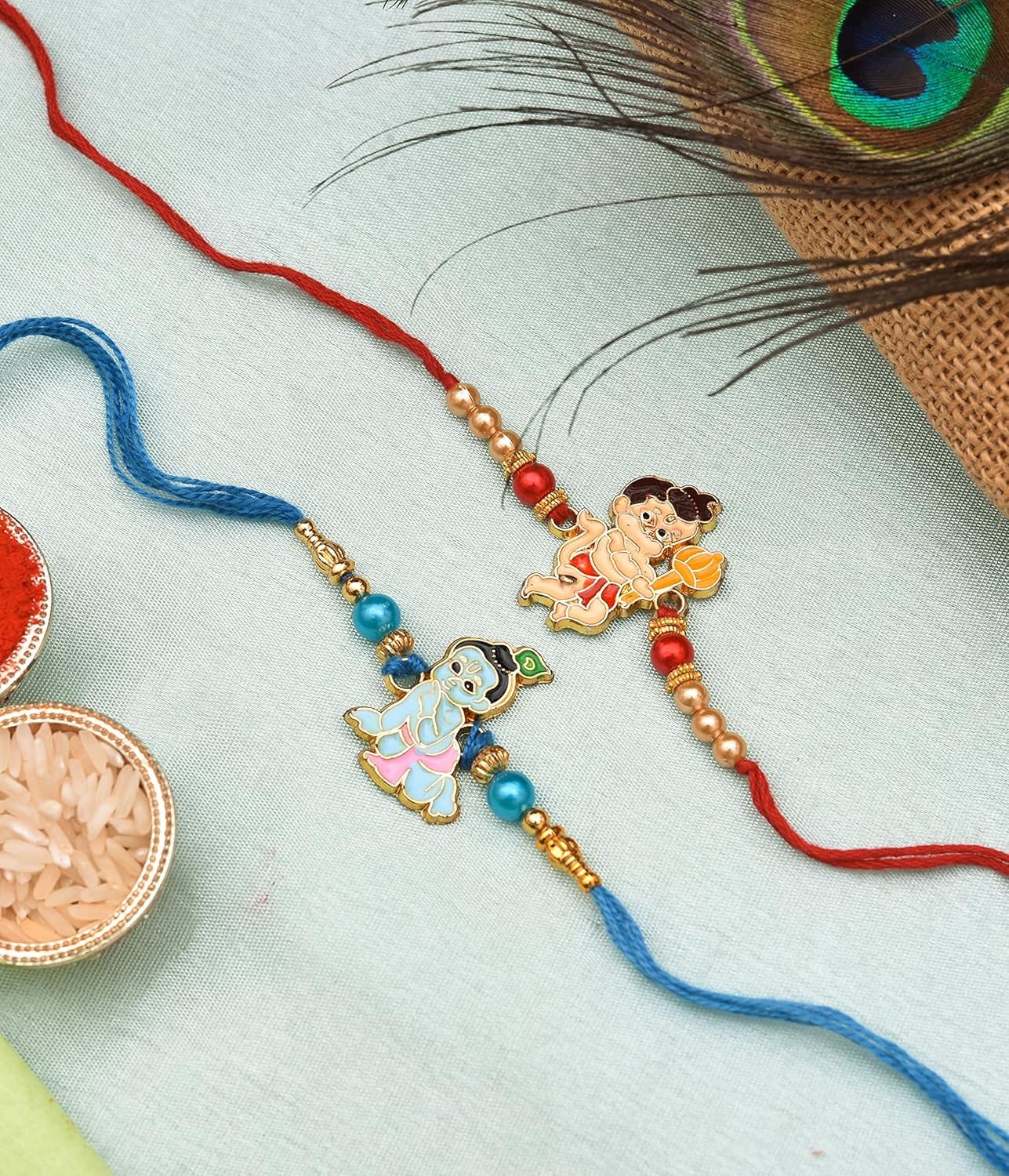 Pride Store Kids Rakhi Cartoon Charactor Rakhis with Roli Chawal, Rakhi ...