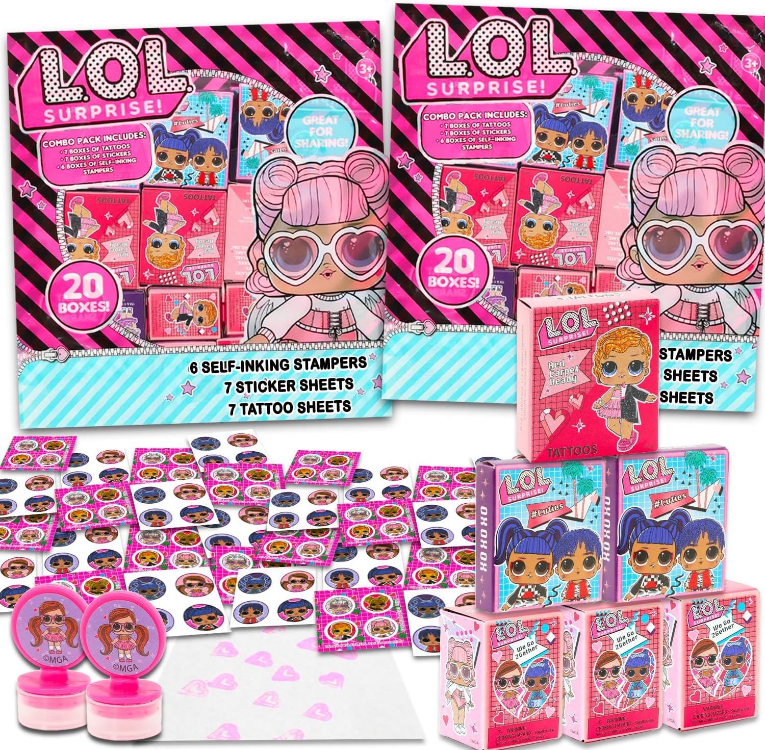 Amazon.com: LOL Surprise Holiday Gift Exchange Set - Bundle of 40 LOL ...