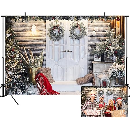 Amazon.com : 7 x 5 FT Christmas Photo Backdrop - Large White Snow ...