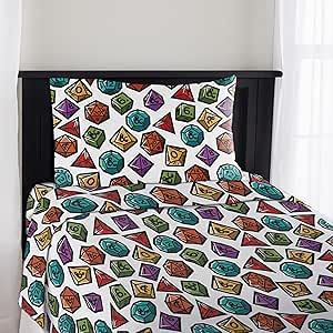 Amazon.com: Ashford Textiles Dungeons & Dragons Funny D20 Twin Sheet ...