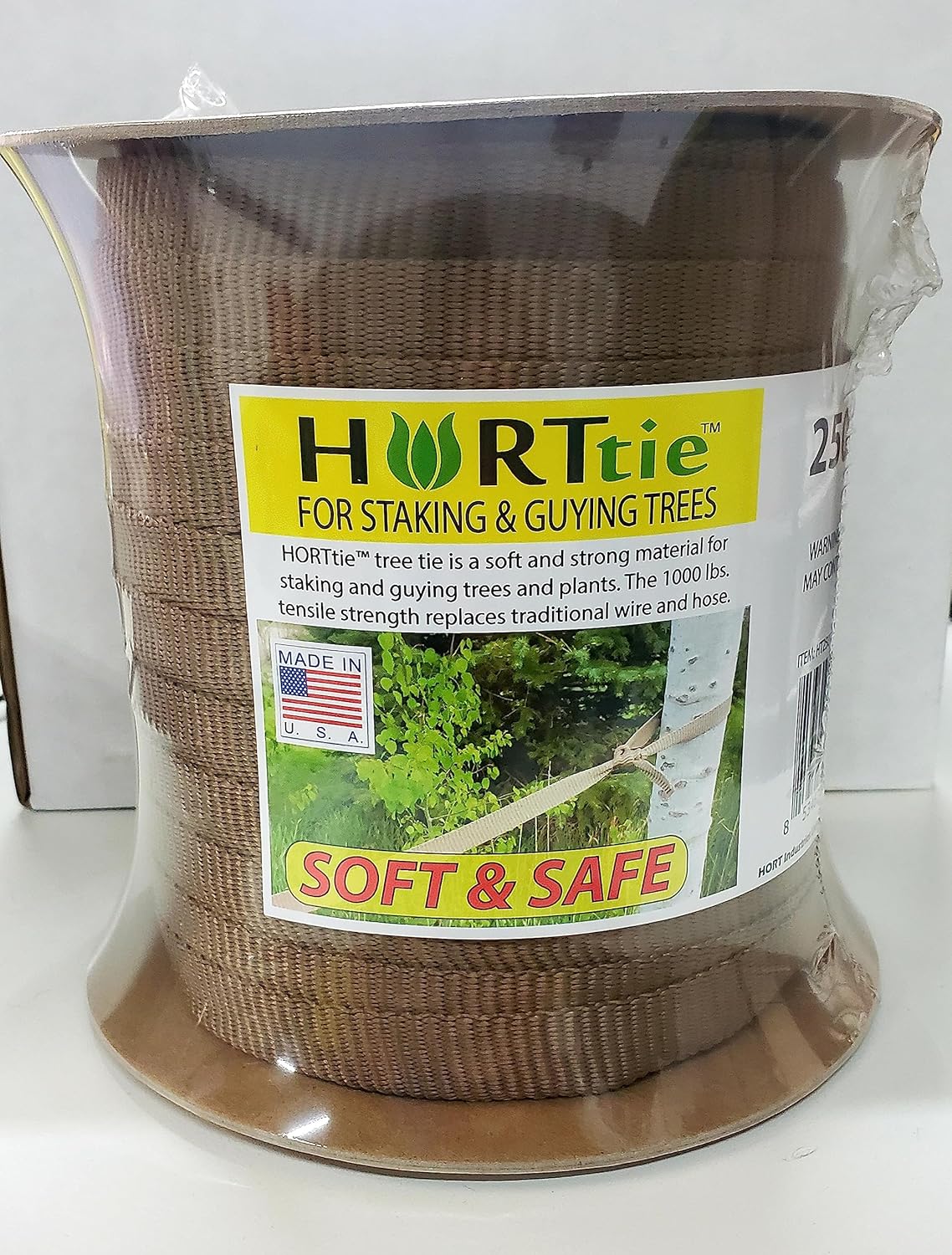 Amazon.com : TAN - HORTtie Tree Tie Staking & Guying Material, 250 feet ...