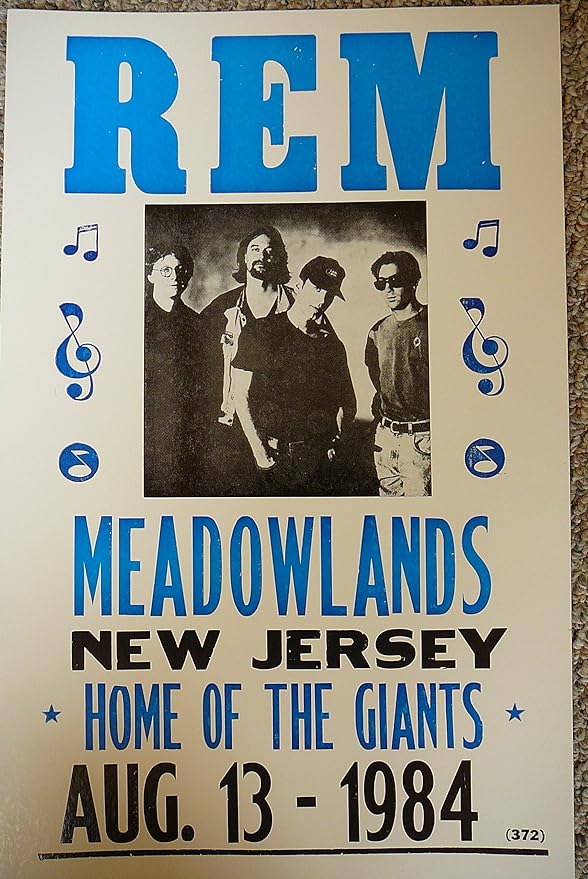 Amazon.com: REM At the Meadowlands in New Jersey Poster: Prints ...