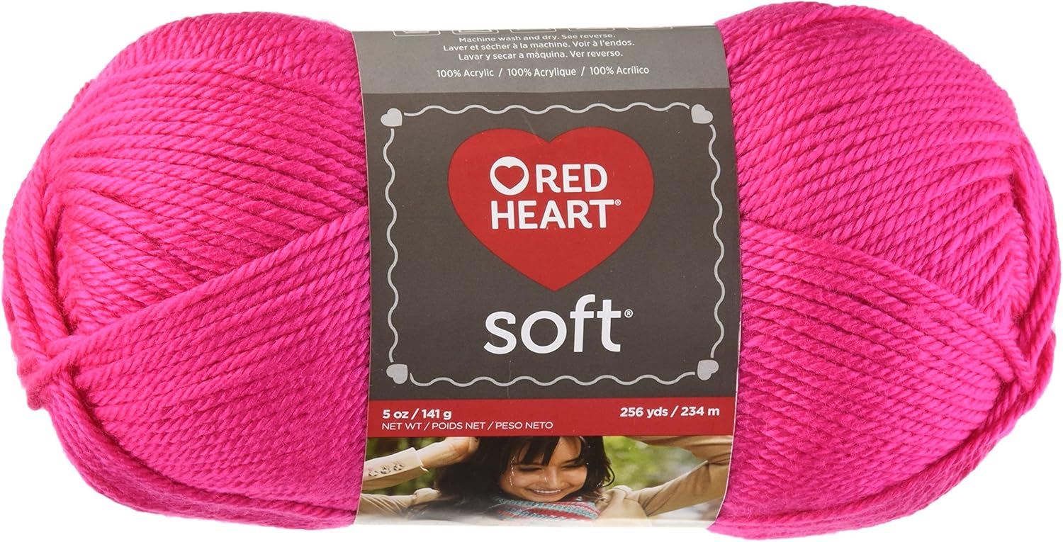 Amazon.com: RED HEART Soft Yarn, Pink