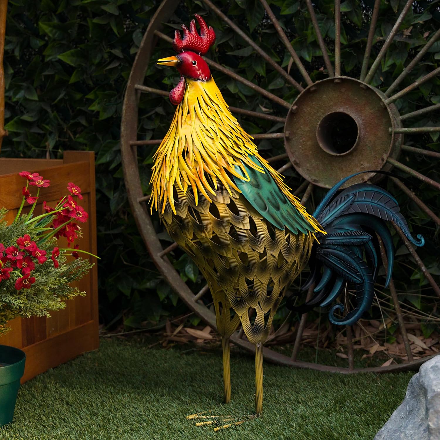 Amazon.com : Alpine Corporation JAD154 Metal Multi-Color Feathered ...