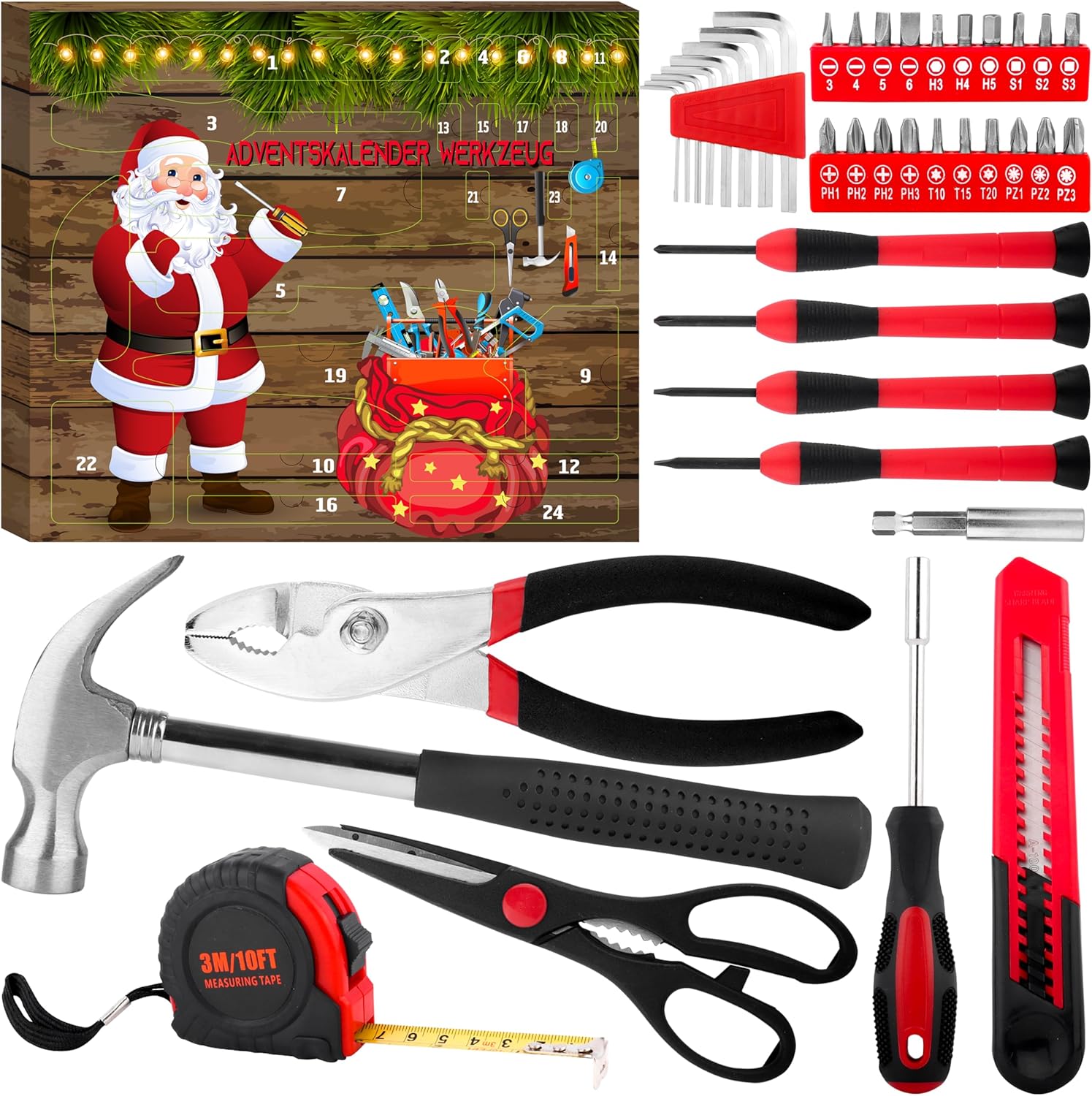 Belloxis Adventskalender Werkzeug Adventskalender 2025 Männer Werkzeug 2025 Männer Advent ...