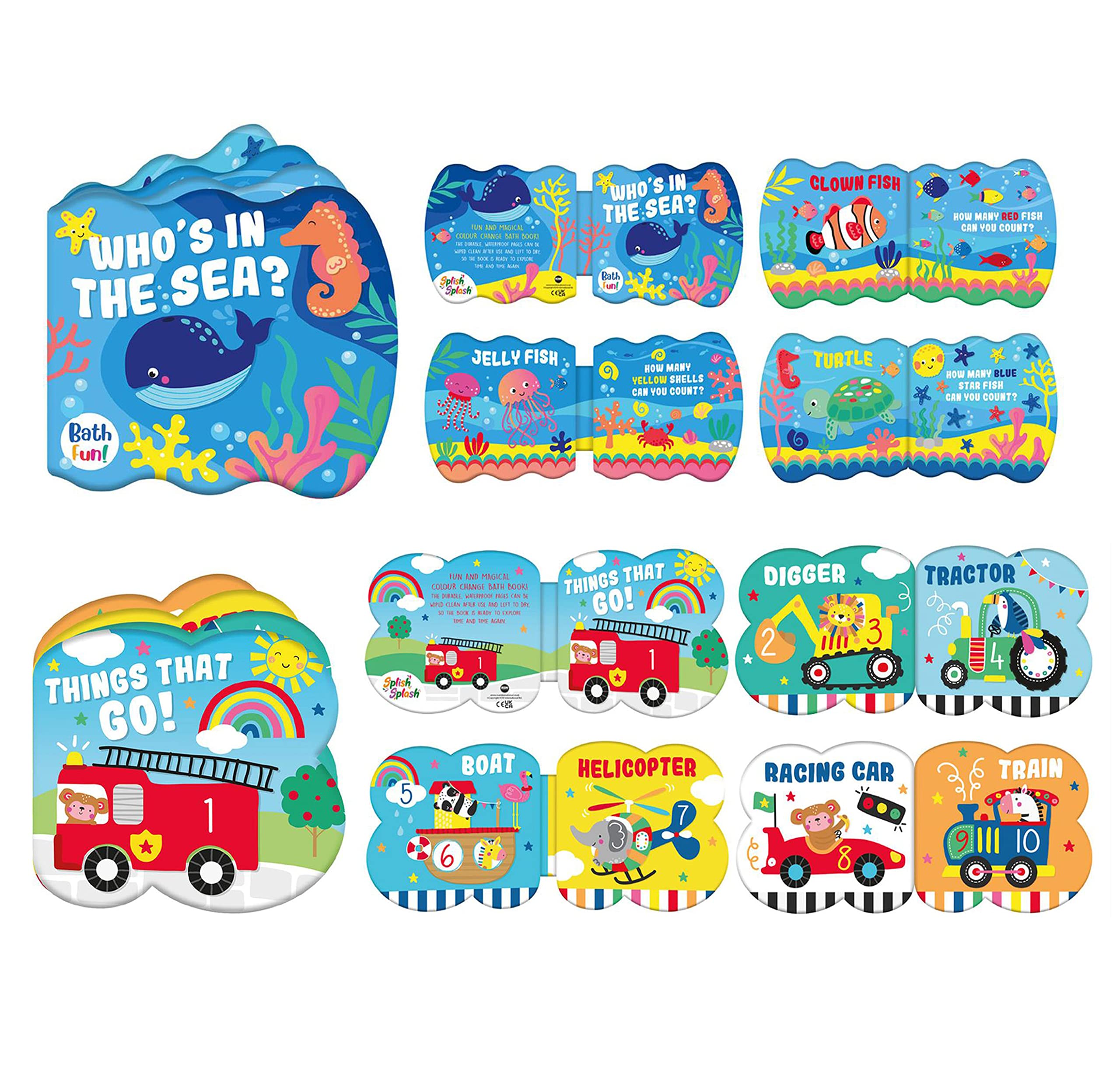 Colour Changing Baby Bath Books for Bath time Fun for Toddlers & Kids ...