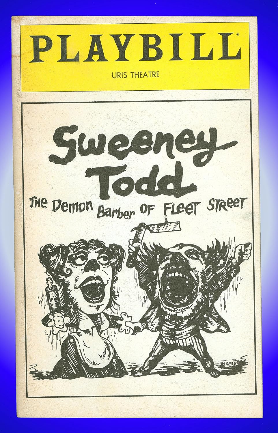 Sweeney Todd, Broadway Playbill + George Hearn, Dorothy Loudon, Cris ...