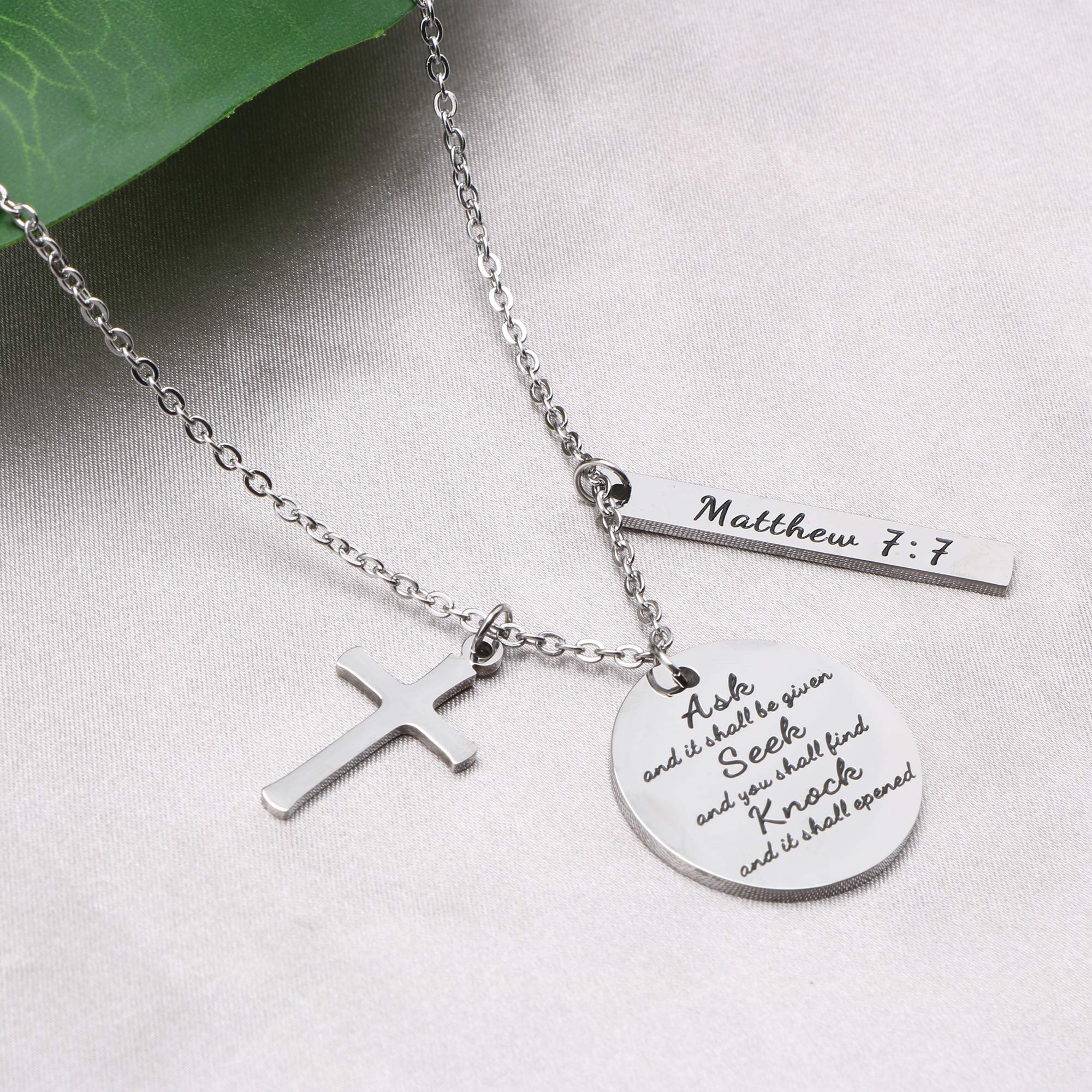Snapklik.com : Cross Necklace For Women Christian Religious Bible Verse ...