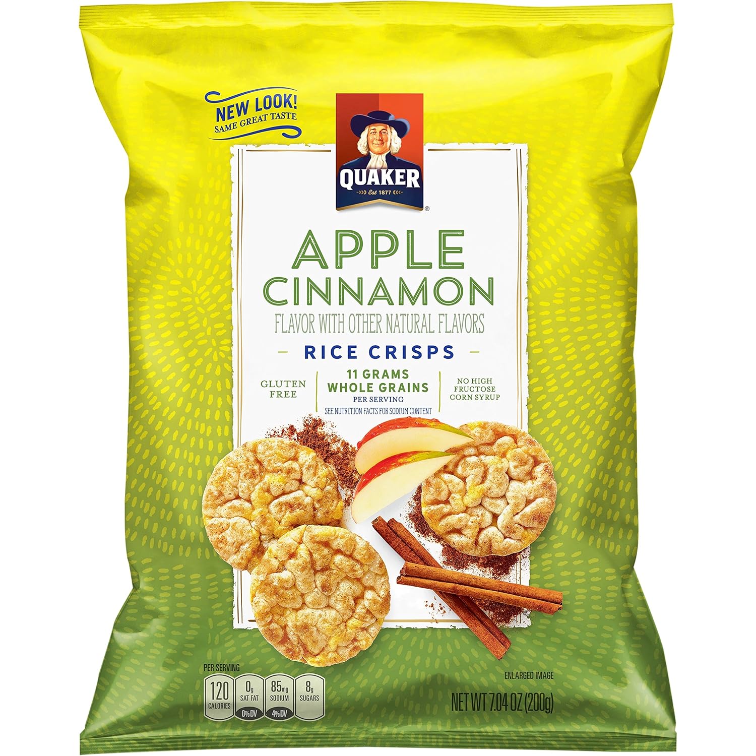 Amazon.com: Quaker Rice Crisps, Apple Cinnamon, 7.04 oz Bags, 4 Count ...