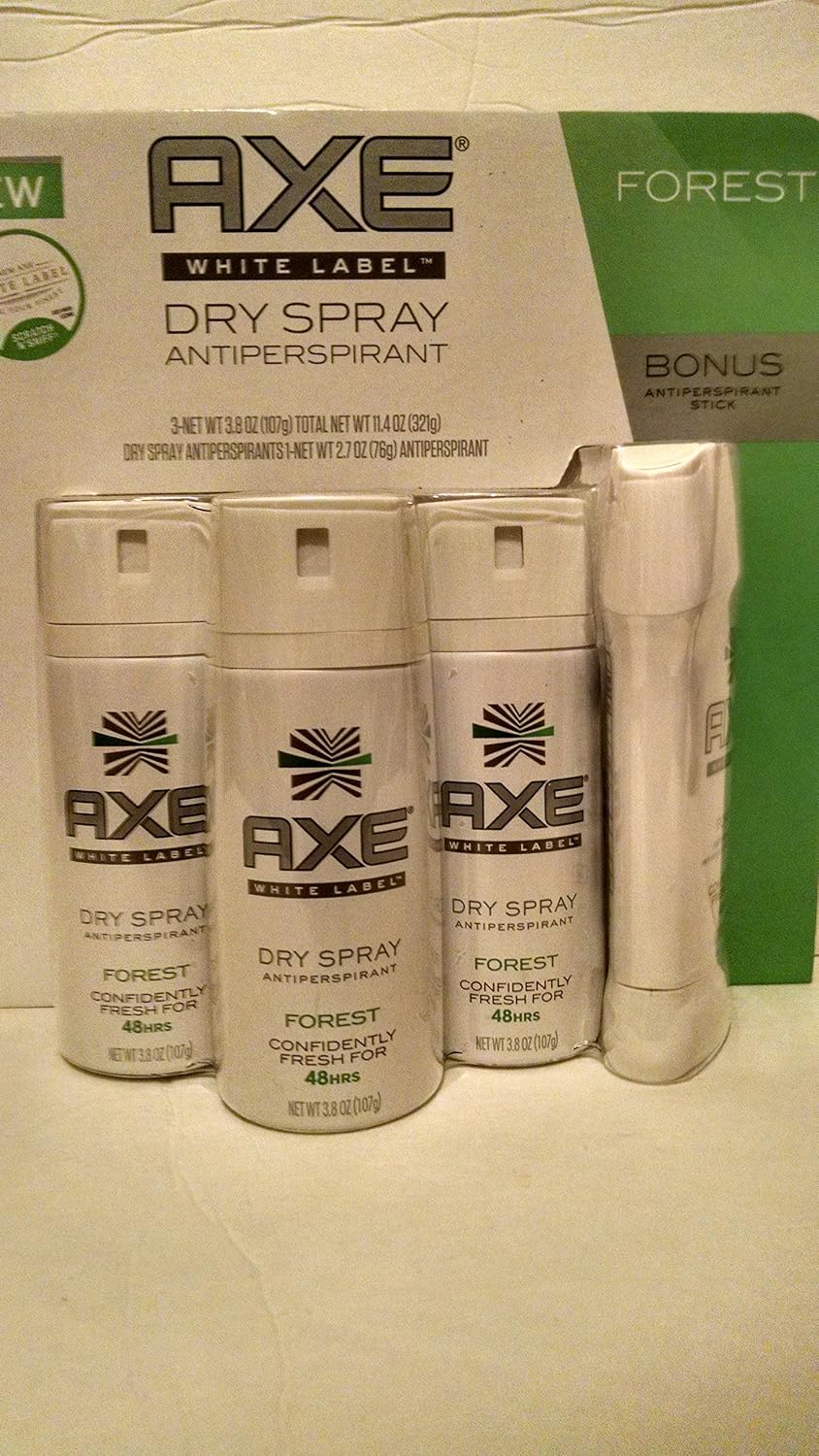 Amazon.com: Axe White Label Dry Spray Antiperspirant Bonus Pack ...
