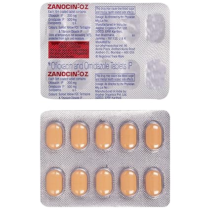 Zanocin OZ - Strip of 10 Tablets : Amazon.in: Health & Personal Care
