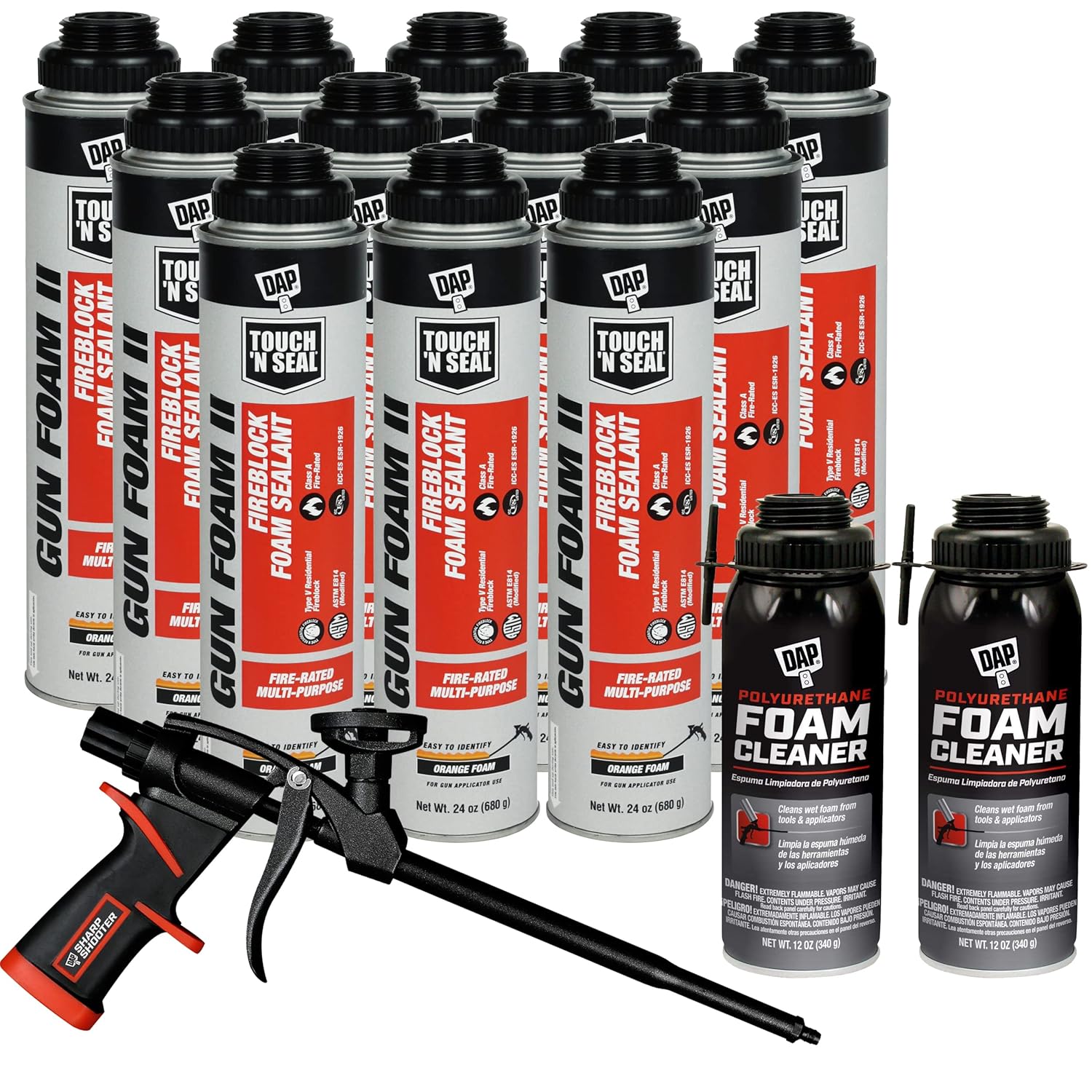 Touch N Seal Gun Foam II Fire Blocking Polyurethane Gun Foam Spray ...