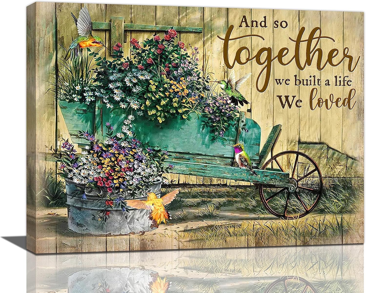 Amazon.com: Country Flower Wall Art Farmhouse Pictures Wall Decor ...