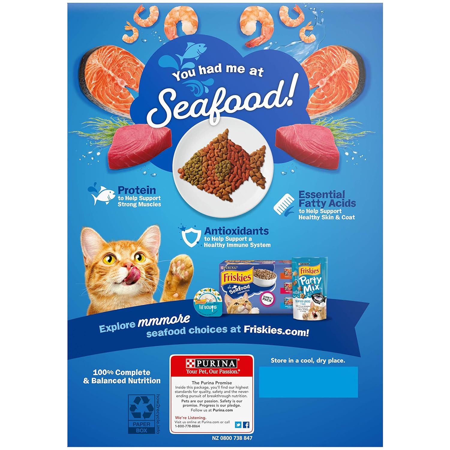 Friskies Seafood Sensations Dry Cat Food - 16.2 oz Instruction Manual