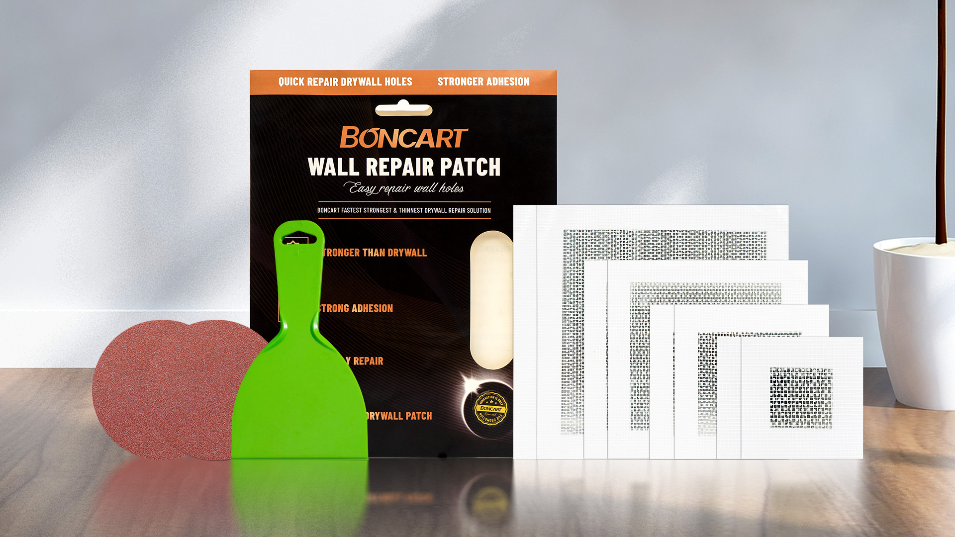 Watch BONCART Drywall Patch Repair Kit, Aluminum Wall Patch on Amazon Live