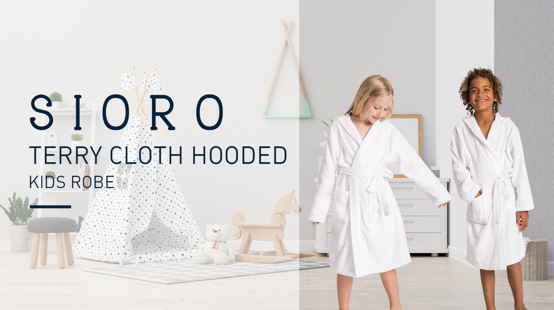 Watch Terry Cloth Kids Robe Hooded Cotton Cover-Up on Amazon Live