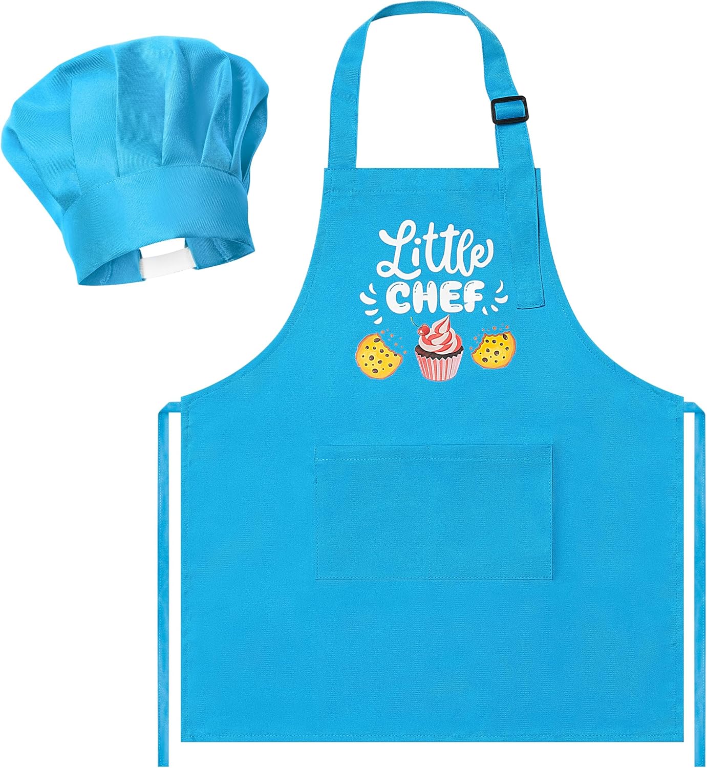Amazon.com: R HORSE 2 Pcs Kid Apron and Chef Hat Set, Adjustable ...