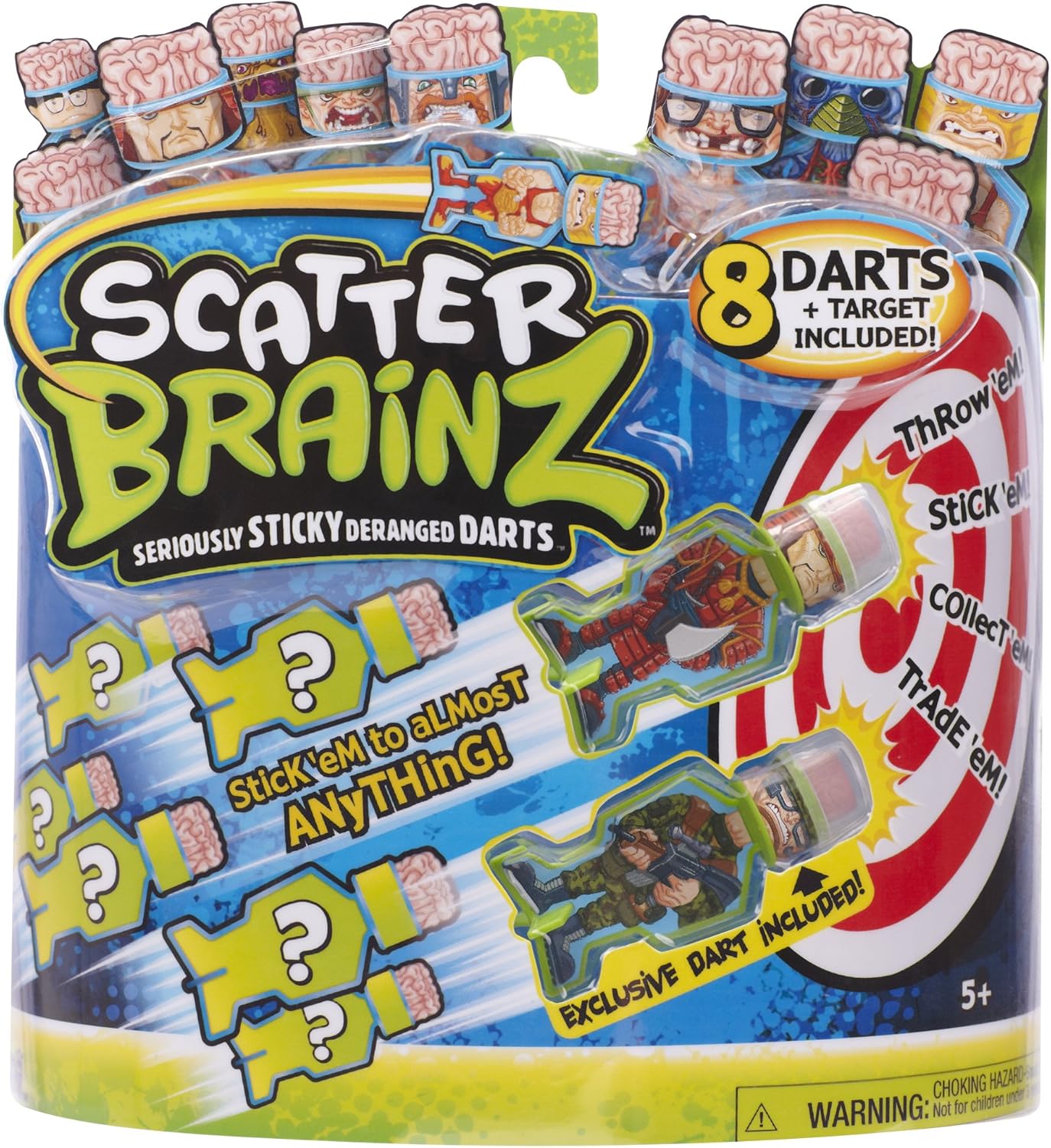 Amazon.com: Scatter Brainz Darts - Pack of Eight - Wave 1 : Sports ...