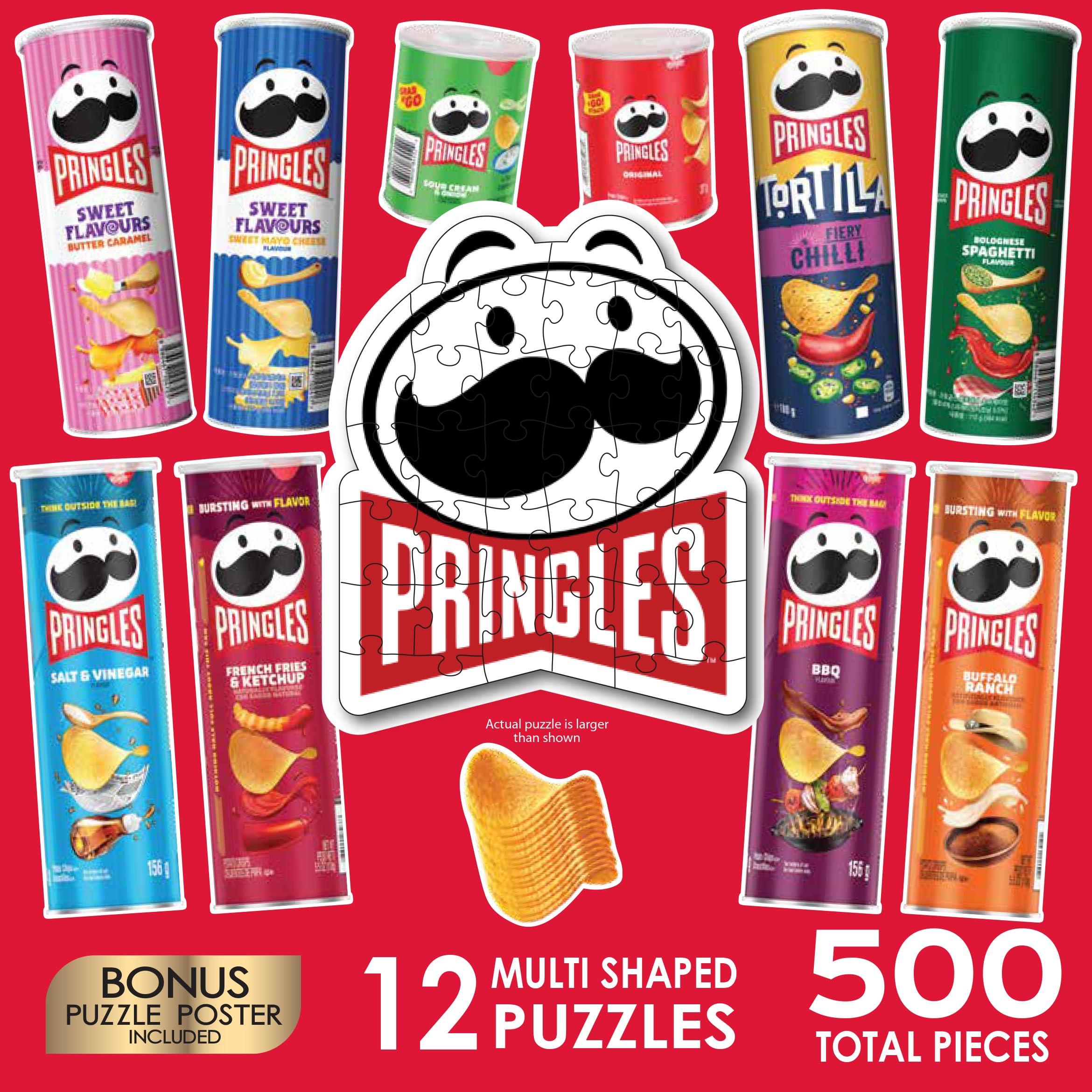 Snapklik.com : Mini Shaped Multipack - Pringles - 500 Piece Jigsaw ...