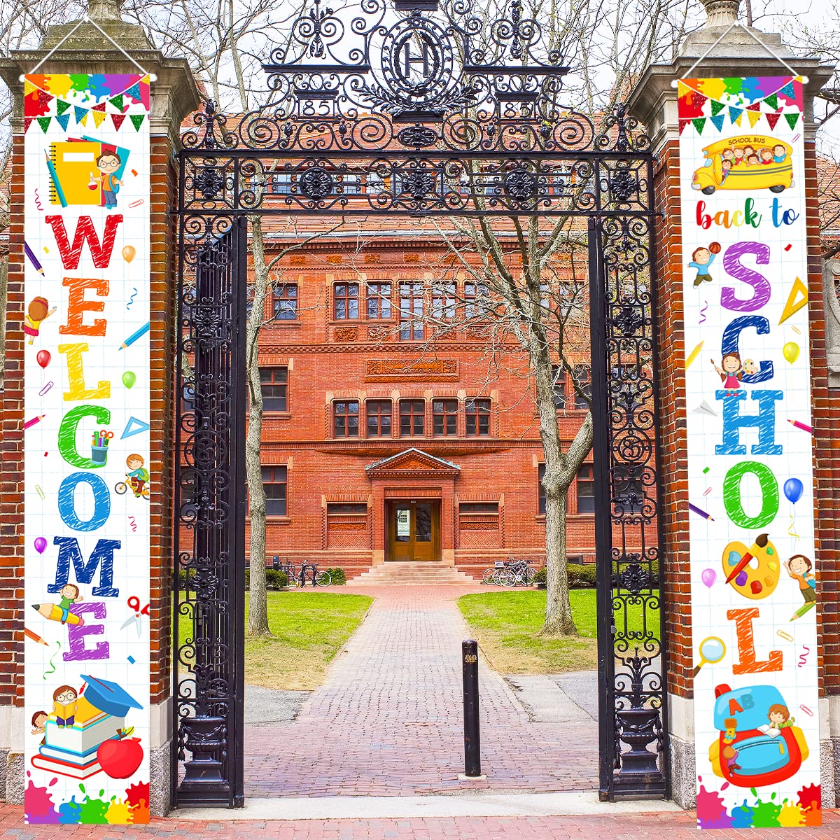 Snapklik.com : Welcome Back To School Decorations-Back To School Porch ...