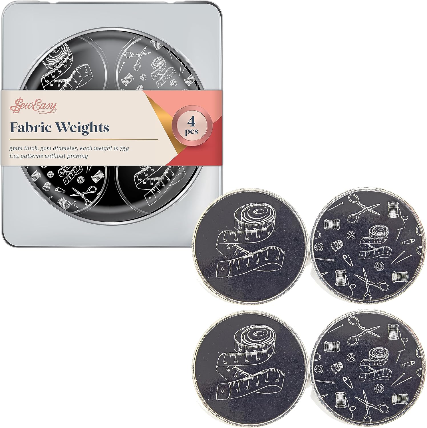 Sew Easy Pattern Fabric Weights - for Sewing, Crafts, Pattern Cutting ...