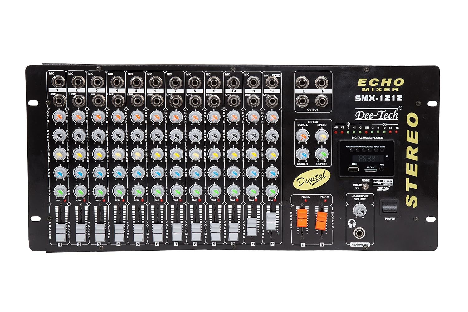 Dee Tech Professional Stero Digital Echo Mixer : Amazon.in: Musical ...