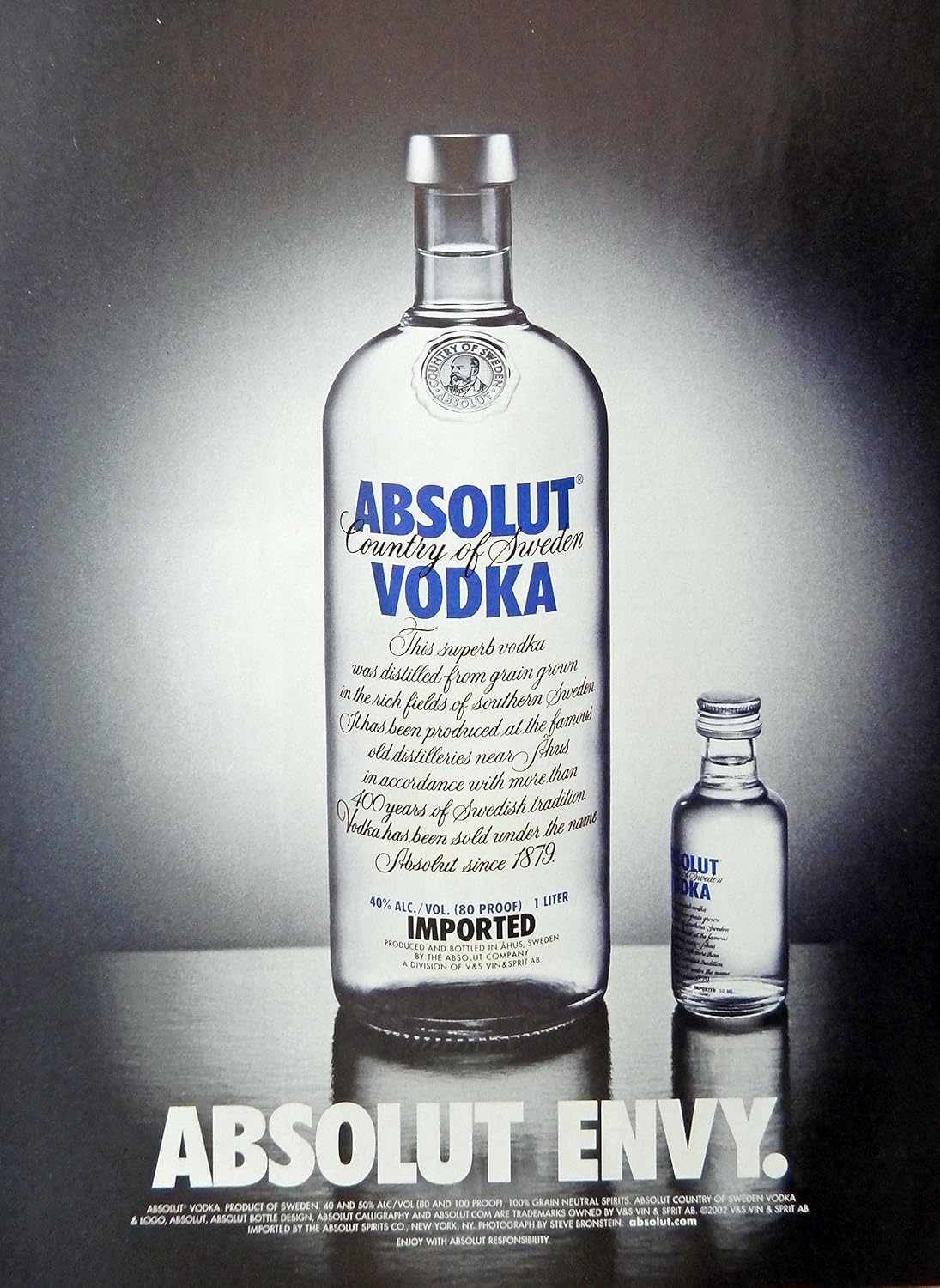 Amazon.com: Absolut Vodka, Print Ad. Full Page Color Illustration ...