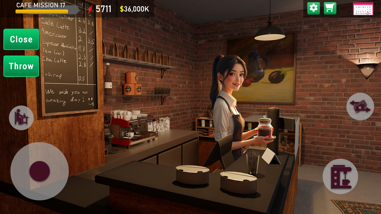 Realistic Coffee Shop Mobile Game Simulator 3D: Coffee Shop Foods and ...