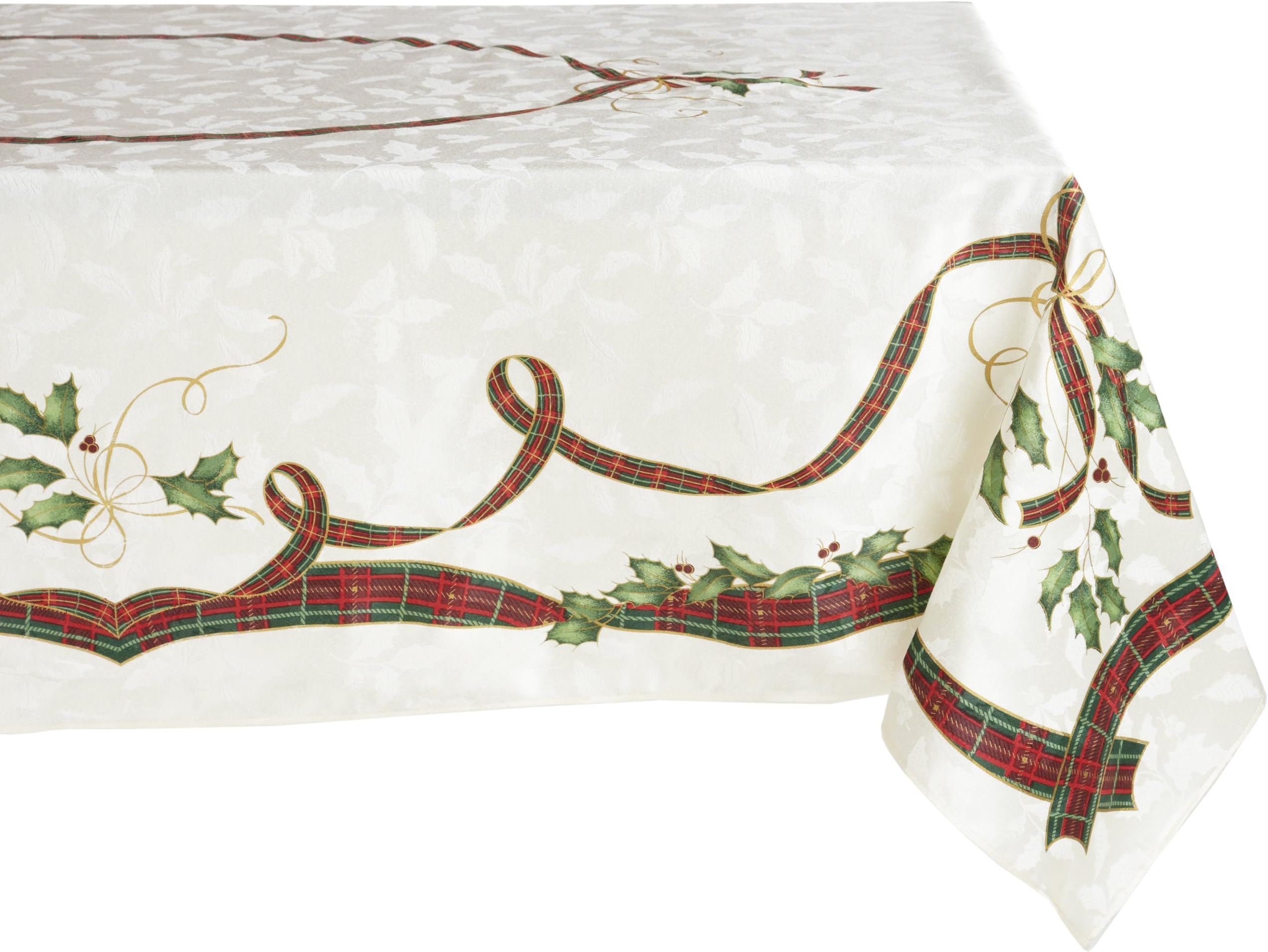 Amazon.com: Lenox Holiday Nouveau Tablecloth, 60 by-140-Inch Oblong ...