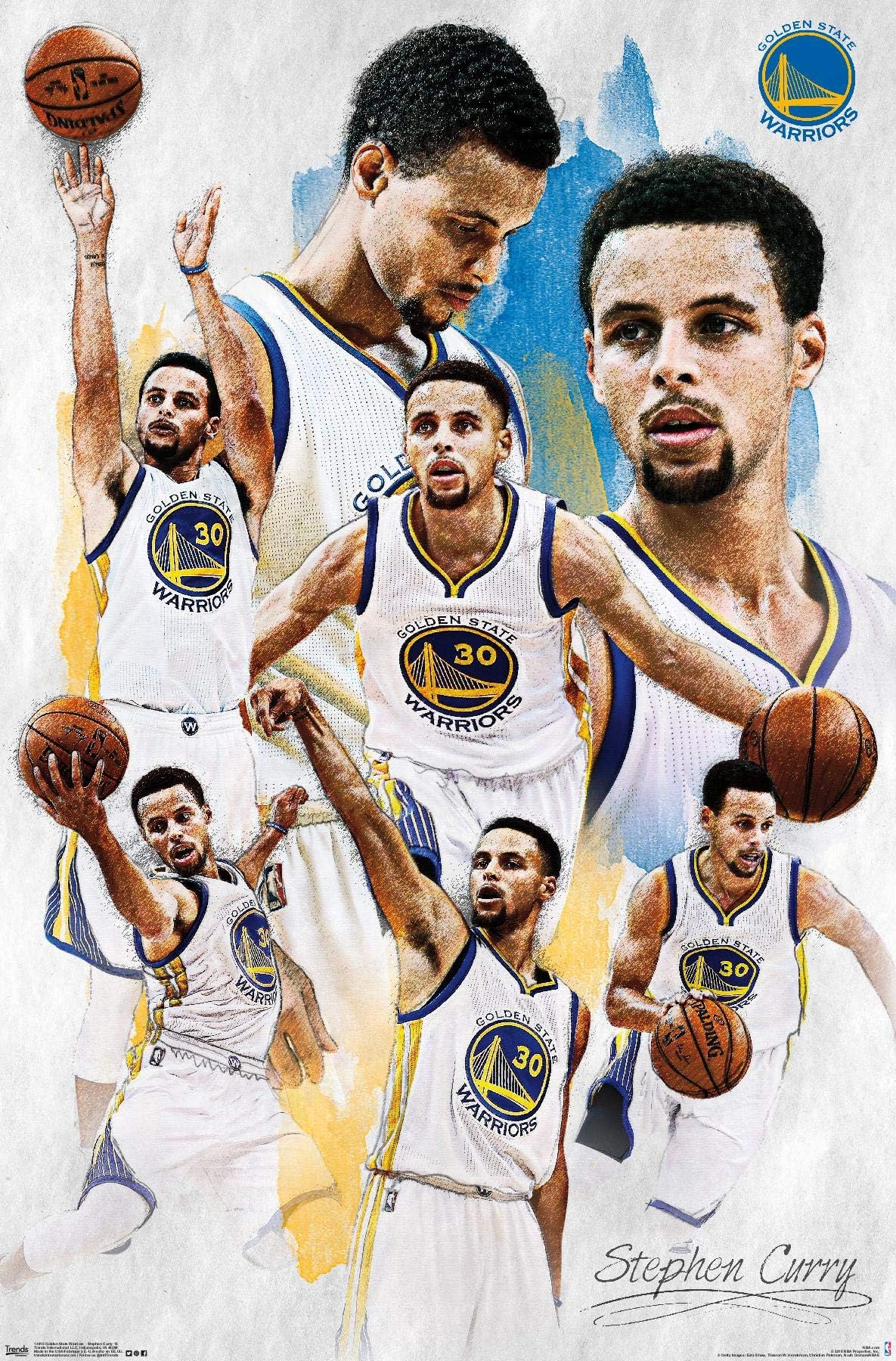 Amazon.com: Trends International NBA Golden State Warriors - Stephen ...
