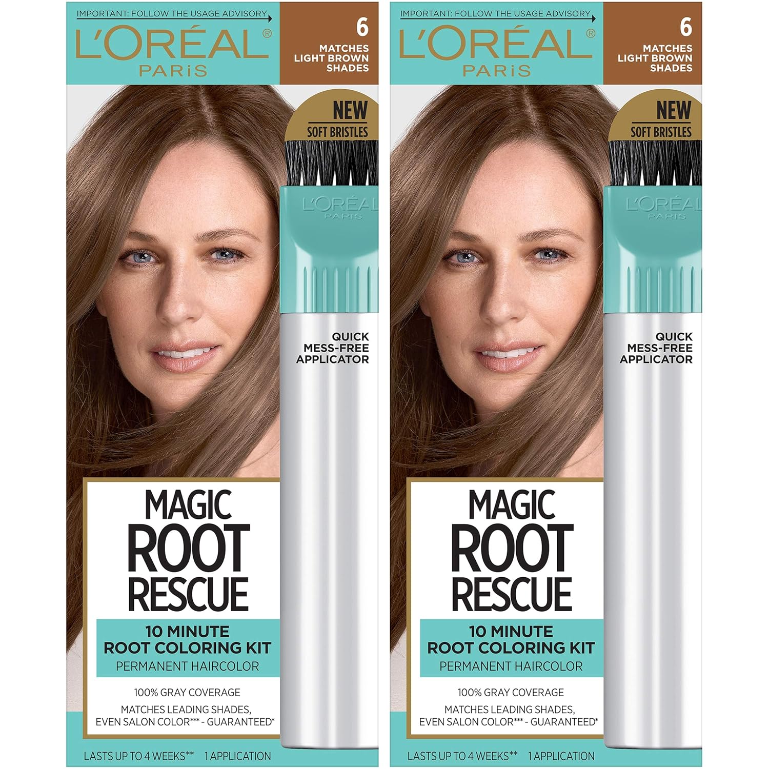 Amazon.com : L'Oréal Paris Root Rescue Light Brown 6 2PK : Beauty ...