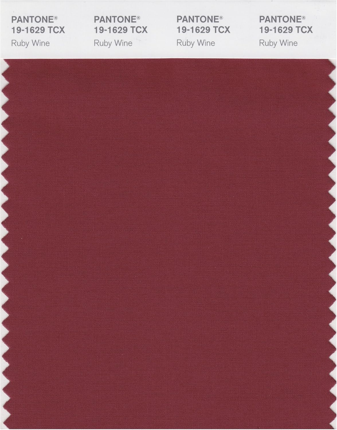 PANTONE Smart 19-1629X Color Swatch Card, Ruby Wine - House Paint ...