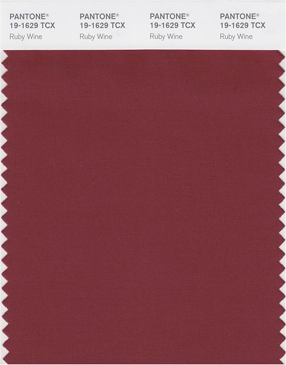 PANTONE Smart 19-1629X Color Swatch Card, Ruby Wine - House Paint ...