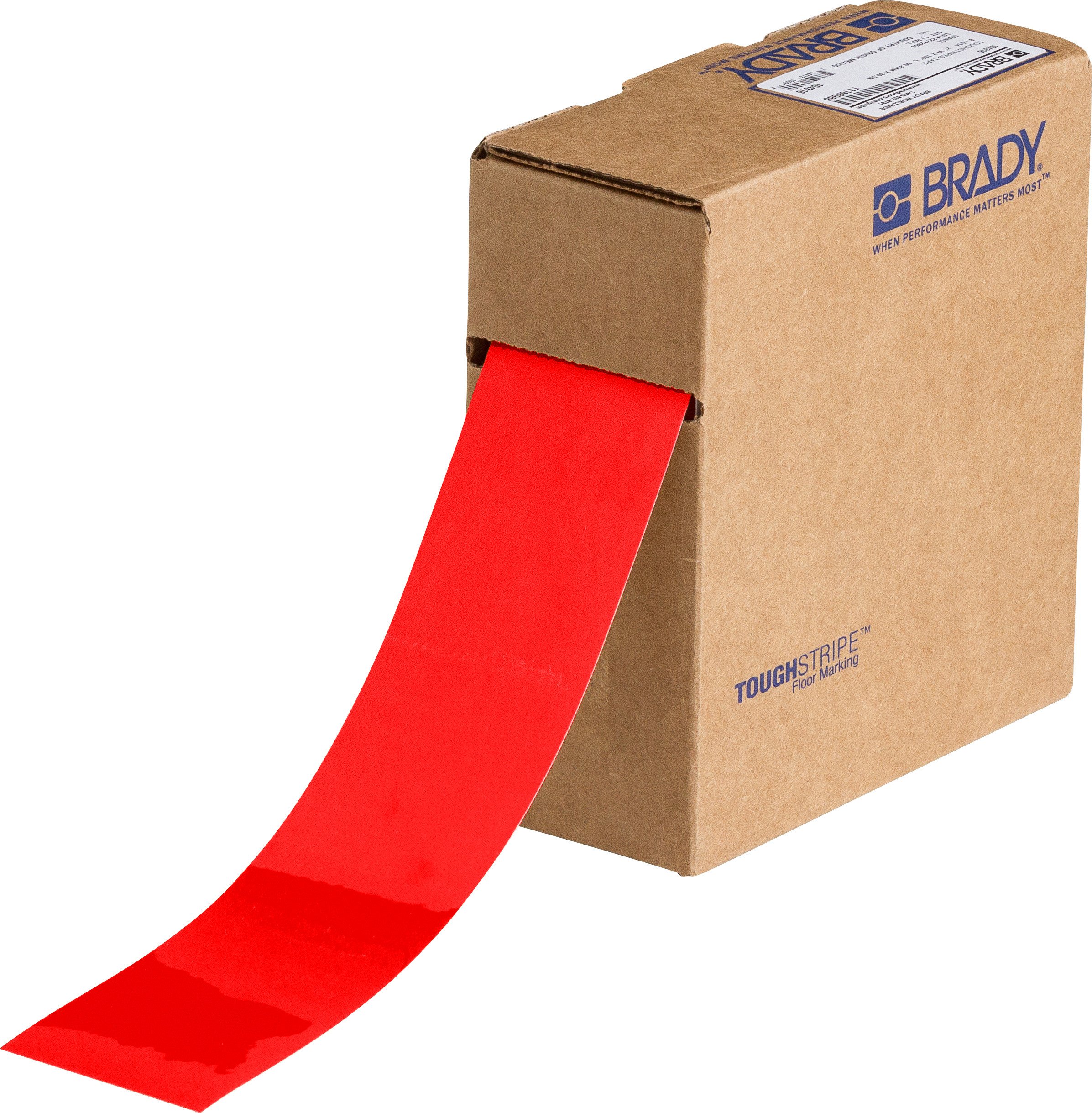 Snapklik.com : Brady ToughStripe Floor Marking Tape - Red, Non-Abrasive ...