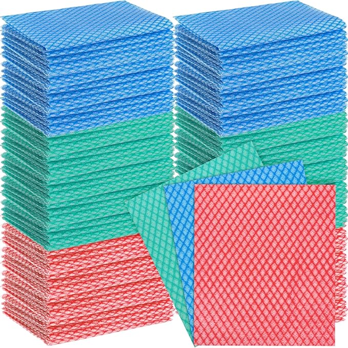 Amazon.com: Tioncy 300 Pcs Disposable Dish Cloths for Kitchen ...