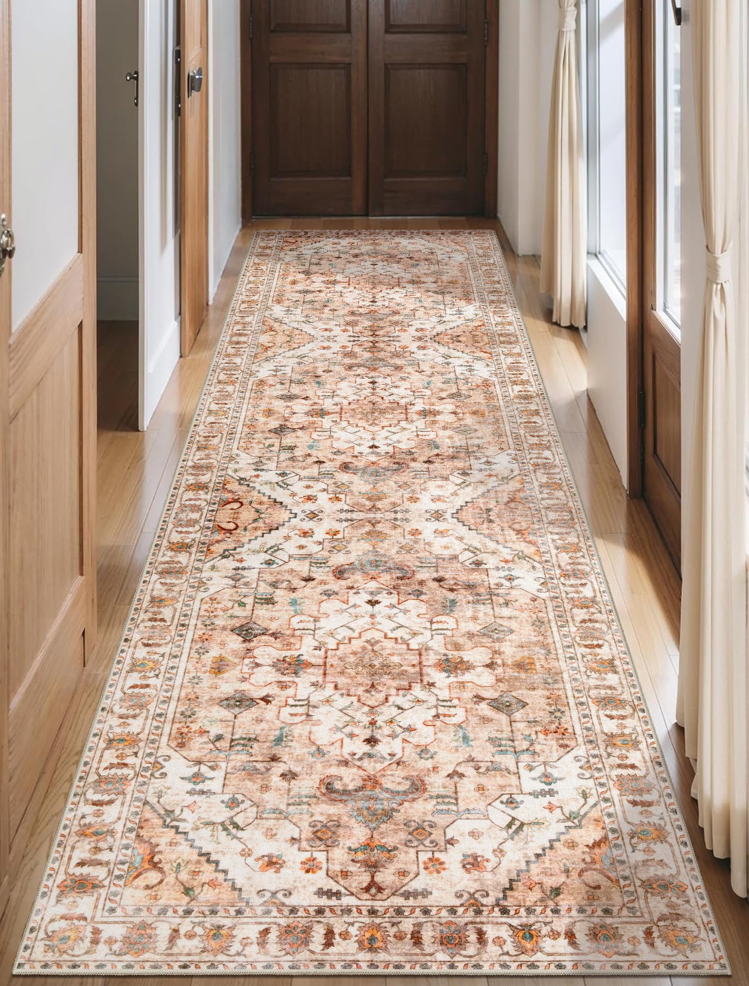 Amazon.com: SERISSA Boho Washable Runner Rug, 2'6"x10' Long Rug Non ...