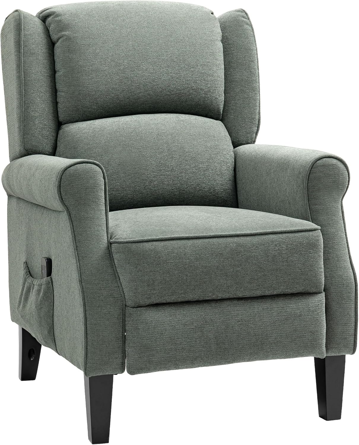 HOMCOM Massage Recliner Chair for Living Room, Push Back Recliner Sofa ...