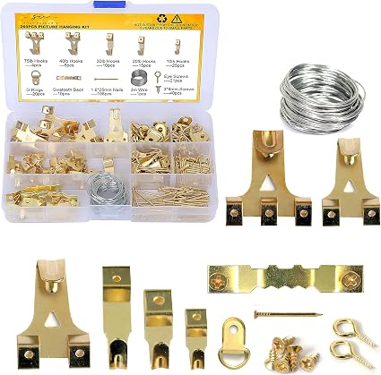 StayUnique1 - 260 PCs Picture Hooks Heavy Duty- Rustproof Picture ...