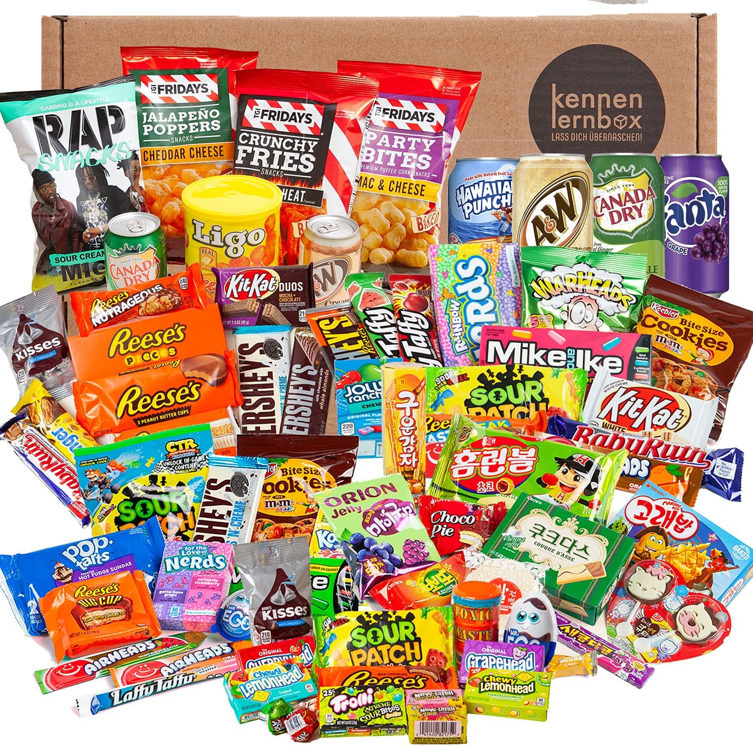 Dalgona-Box mit über 30 koreanischen Süßigkeiten - Ausgewählter Mix aus ...