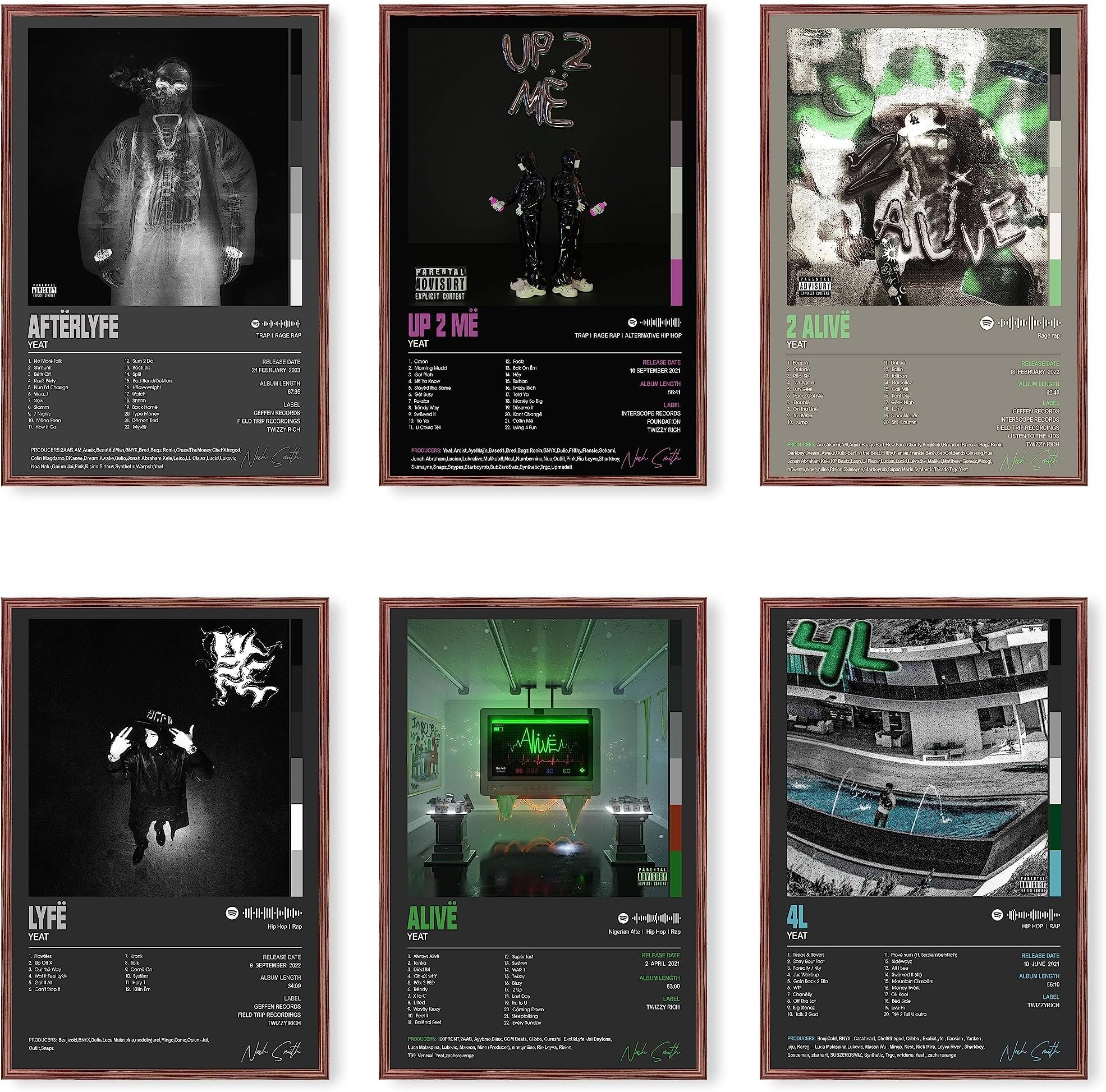 Amazon.com: Enimoud Lil peep Posters Music Album Cover Posters for Room ...