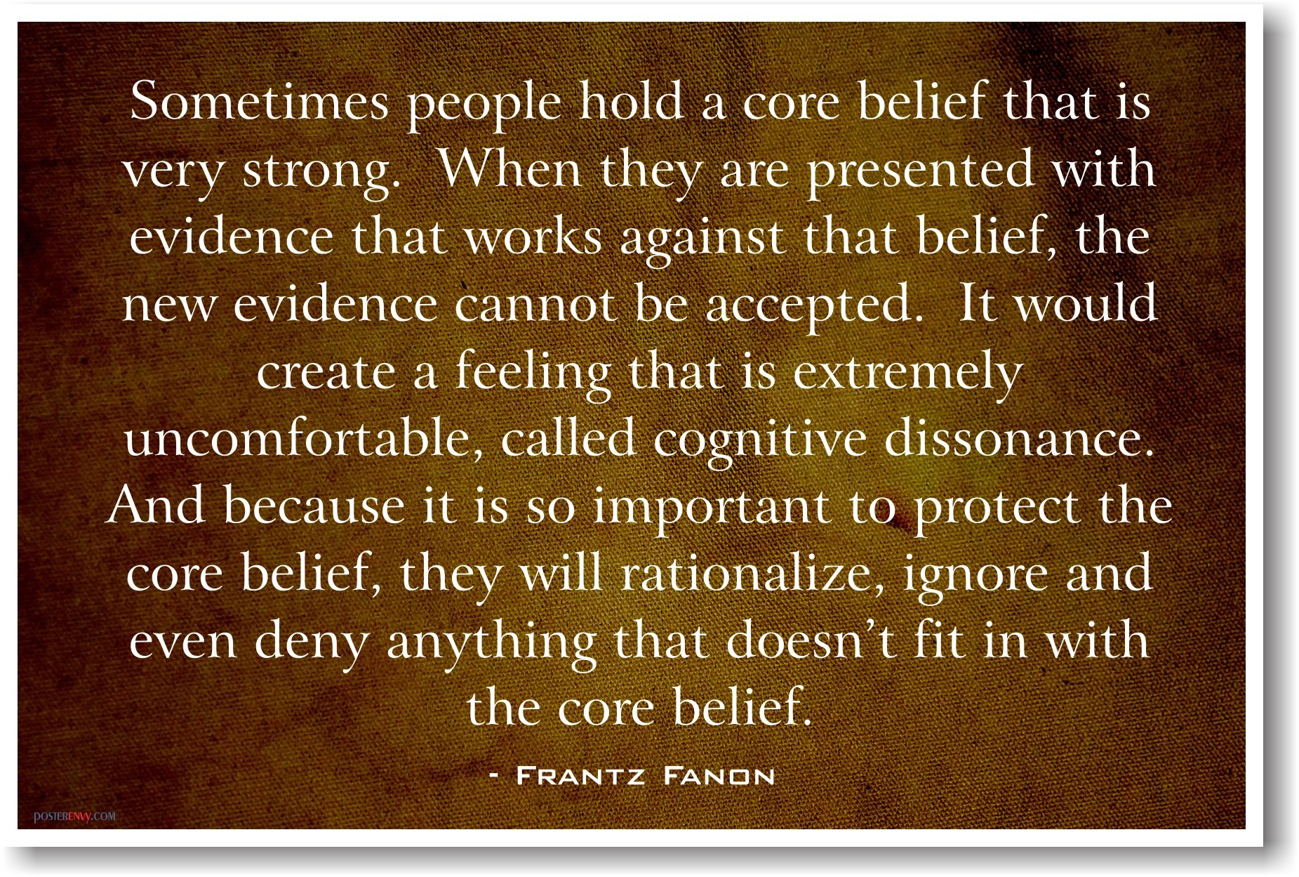 Amazon.com: Cognitive Dissonance - Frantz Fanon - NEW Classroom Poster ...