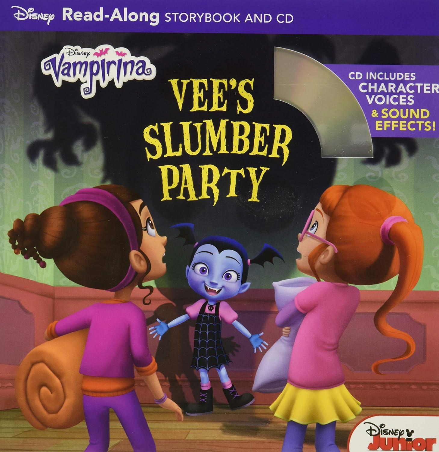 Amazon | Vampirina Read-Along Book and CD Vee's Slumber Party (Read ...