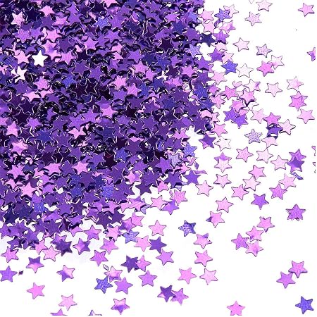 Amazon.com: Star Confetti - Metallic Glitter Foil Confetti Star Sequins ...