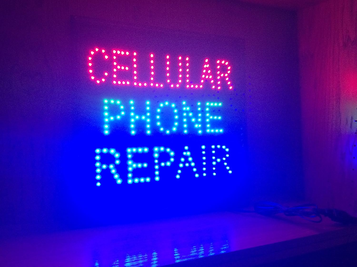 Amazon.com : **CELLULAR PHONE REPAIR** LED Sign Large 20" x 20" : Tools ...